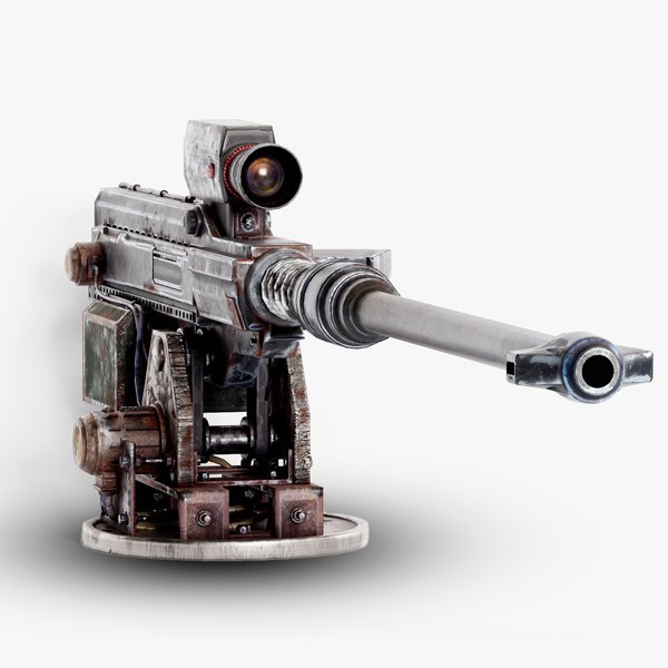 Sniper super rifle turret gun da1 3D model - TurboSquid 1963637