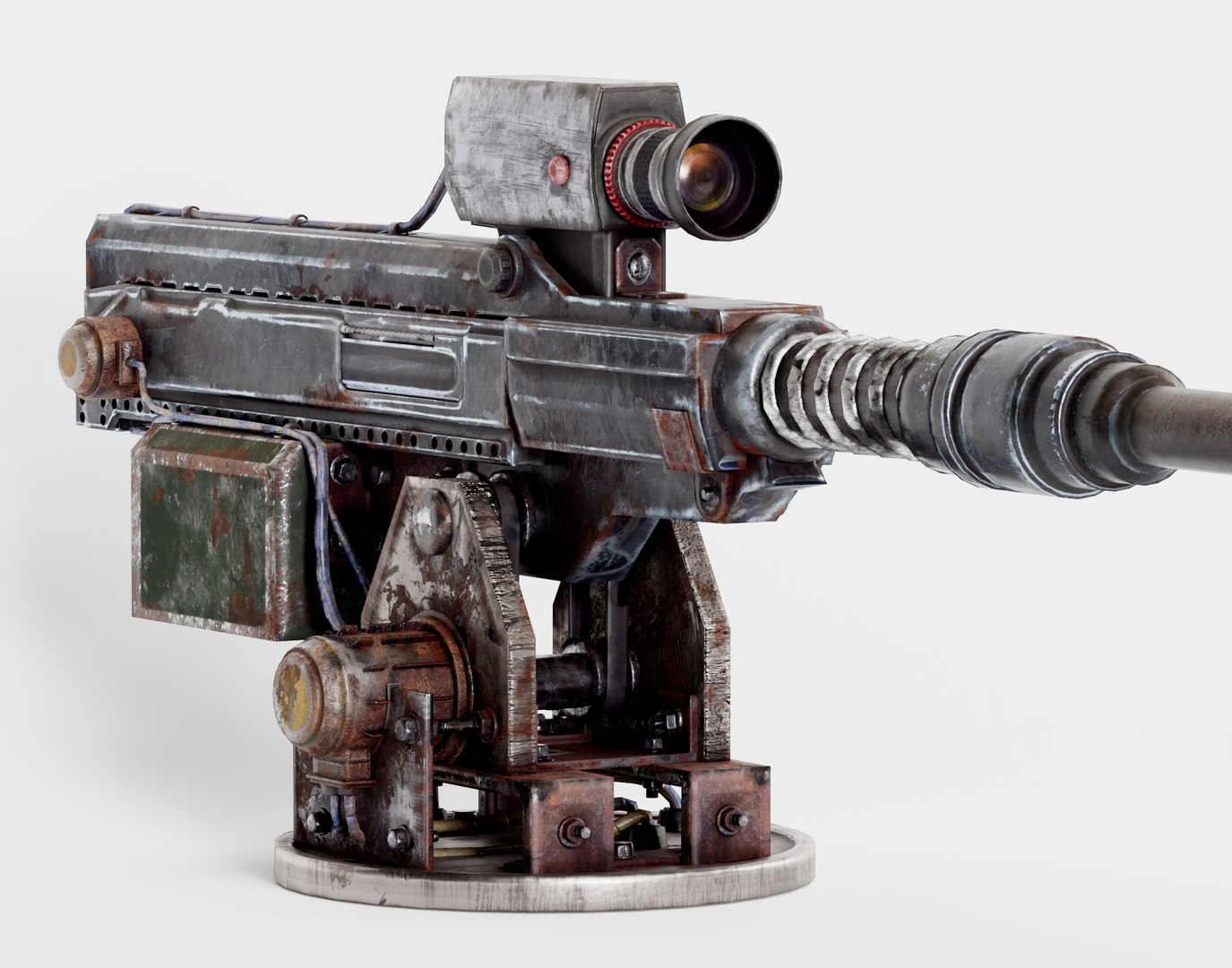 Sniper super rifle turret gun da1 3D model - TurboSquid 1963637