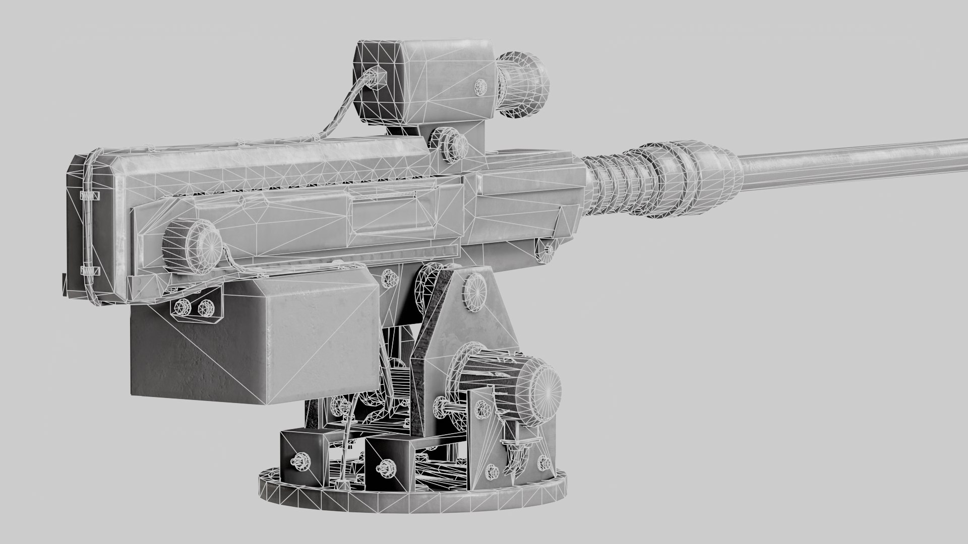 Sniper Super Rifle Turret Gun Da1 3D Model - TurboSquid 1963637