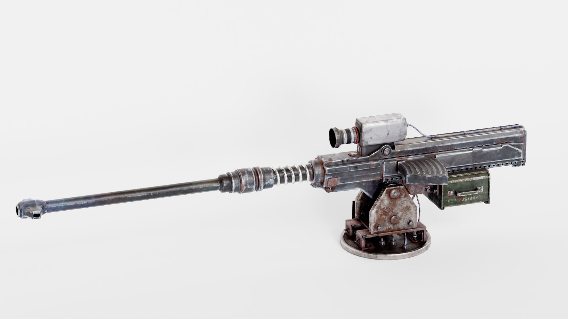Sniper Super Rifle Turret Gun Da1 3D Model - TurboSquid 1963637
