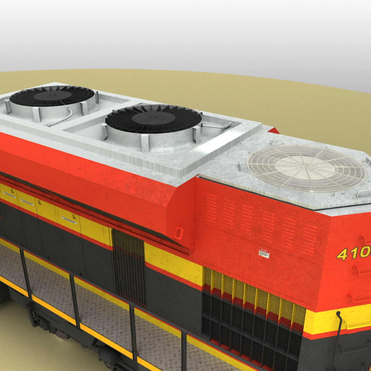 emd sd70ace locomotive engines 3d model