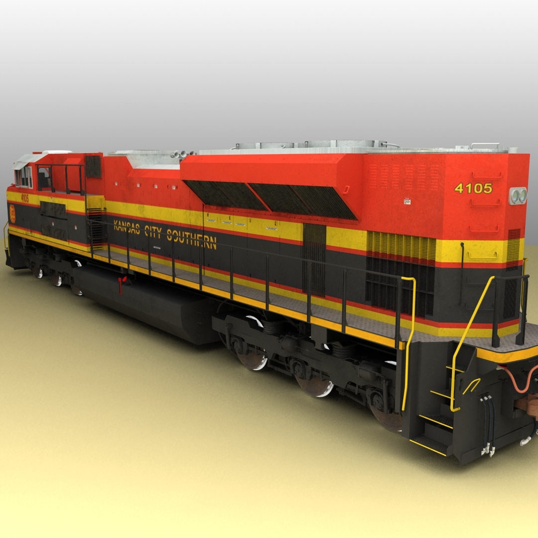 emd sd70ace locomotive engines 3d model