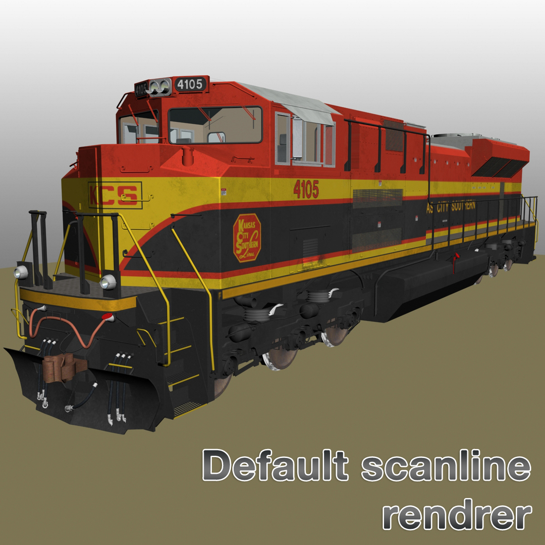 emd sd70ace locomotive engines 3d model