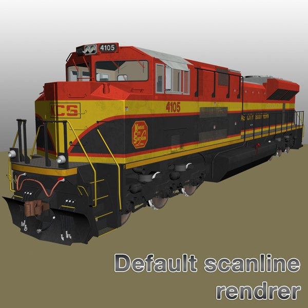 modelo 3d Locomotora EMD SD70ACe KCS - TurboSquid 683595