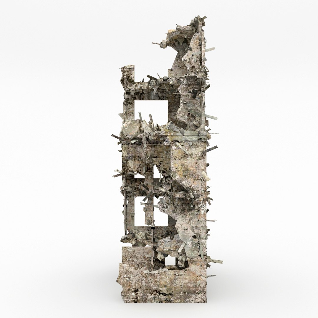 3d Model Ruins Building