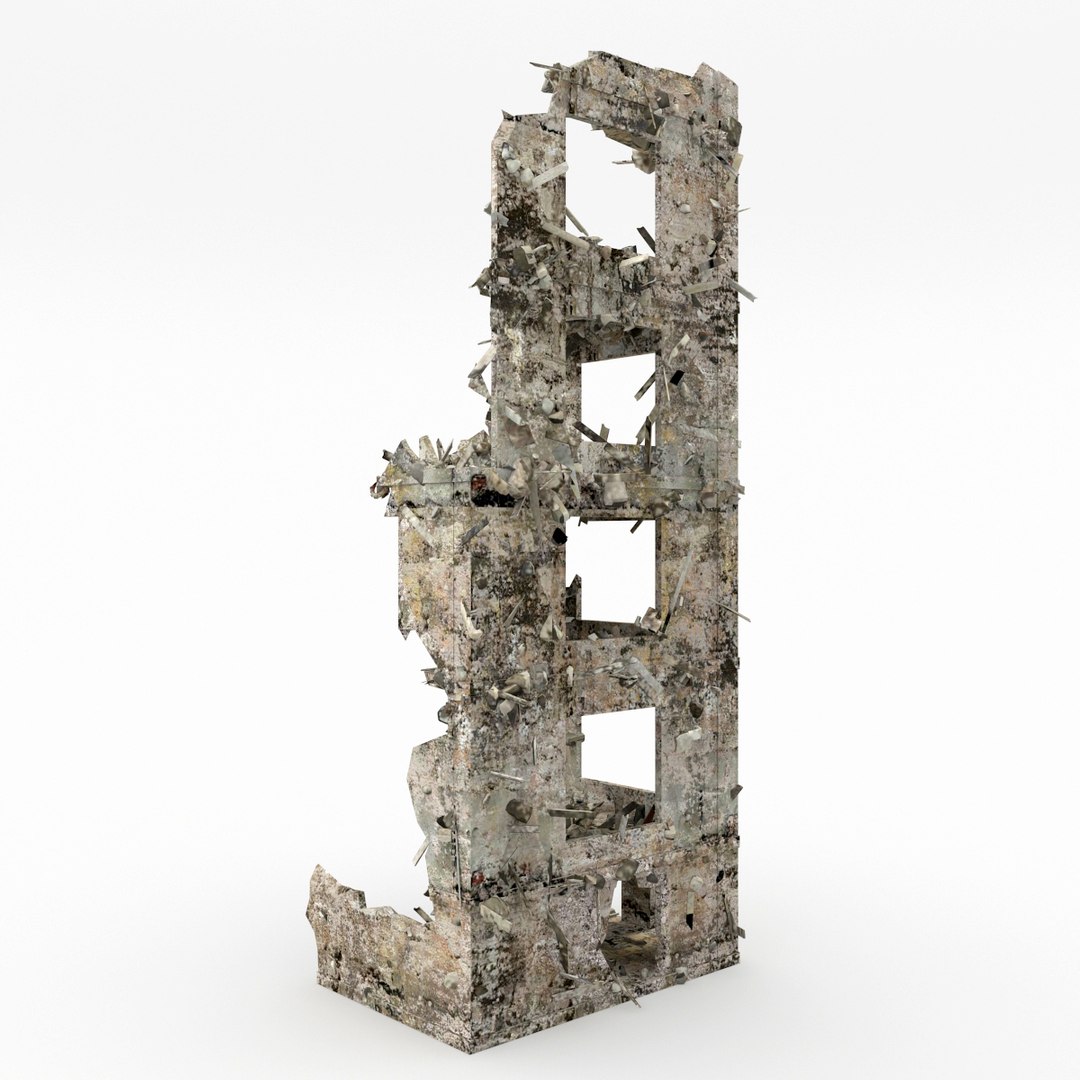 3d Model Ruins Building