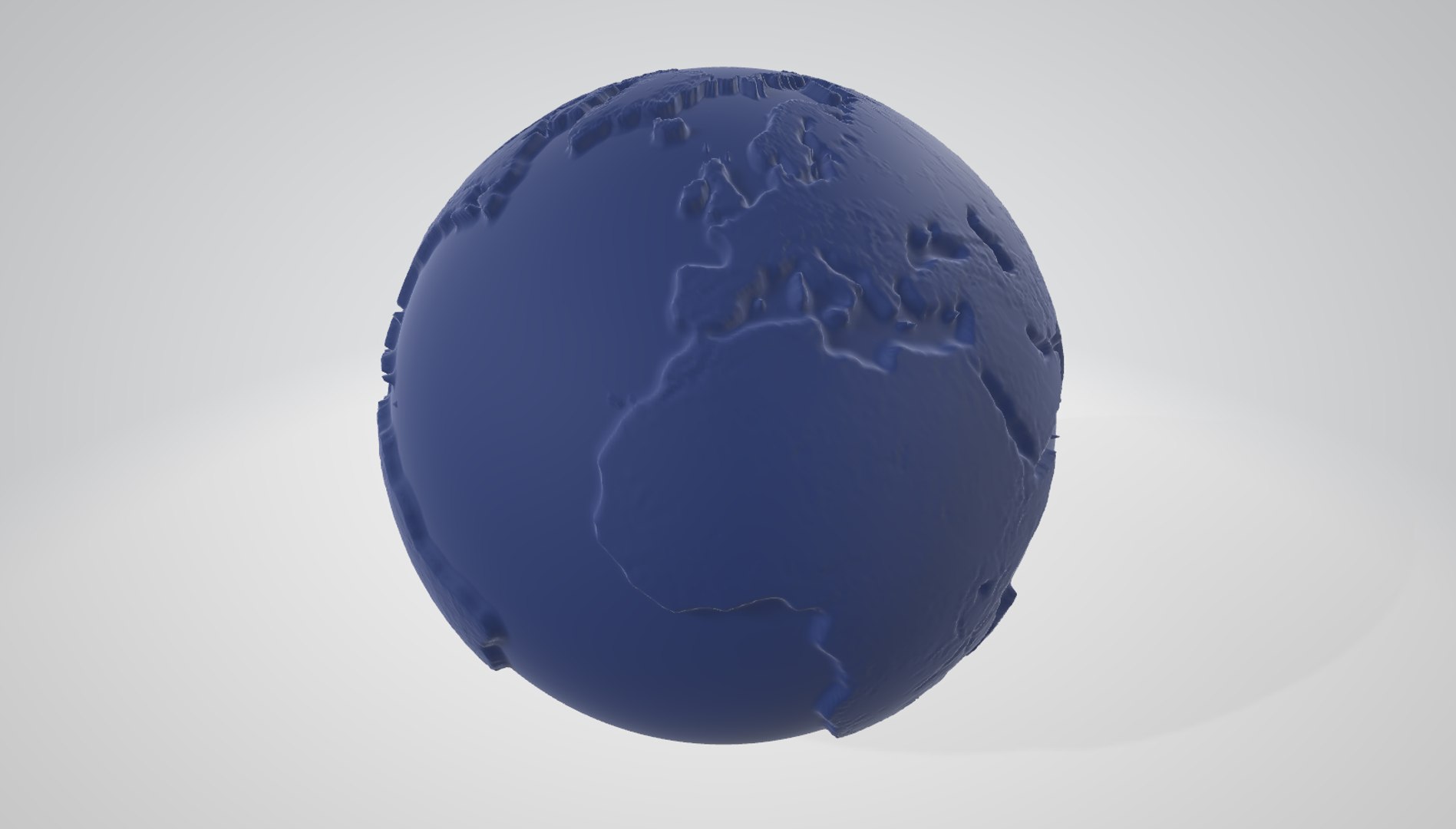 3D Topographic Earth Globe 3D Printable High Poly Model - TurboSquid ...