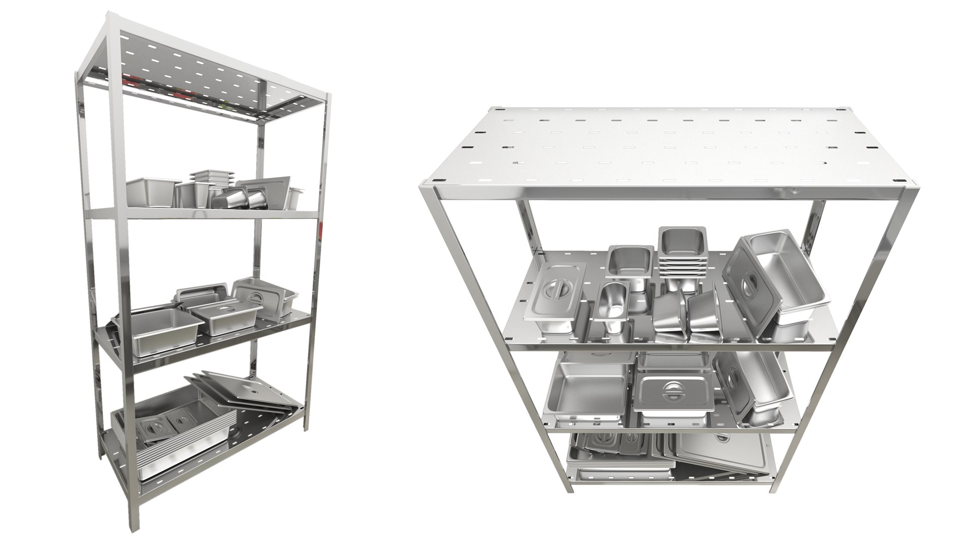3D Model Perforated Rack - TurboSquid 2380759