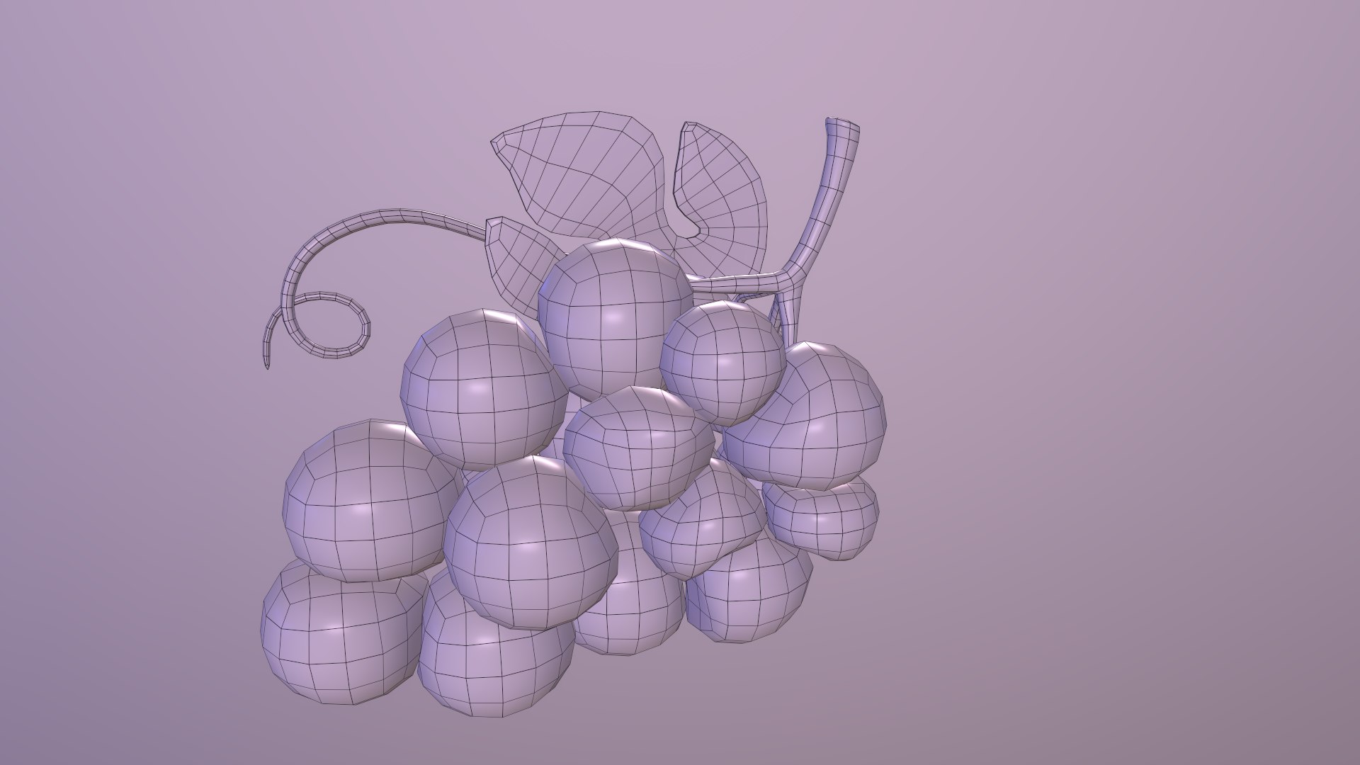 3D Stylized Grape - TurboSquid 1884147