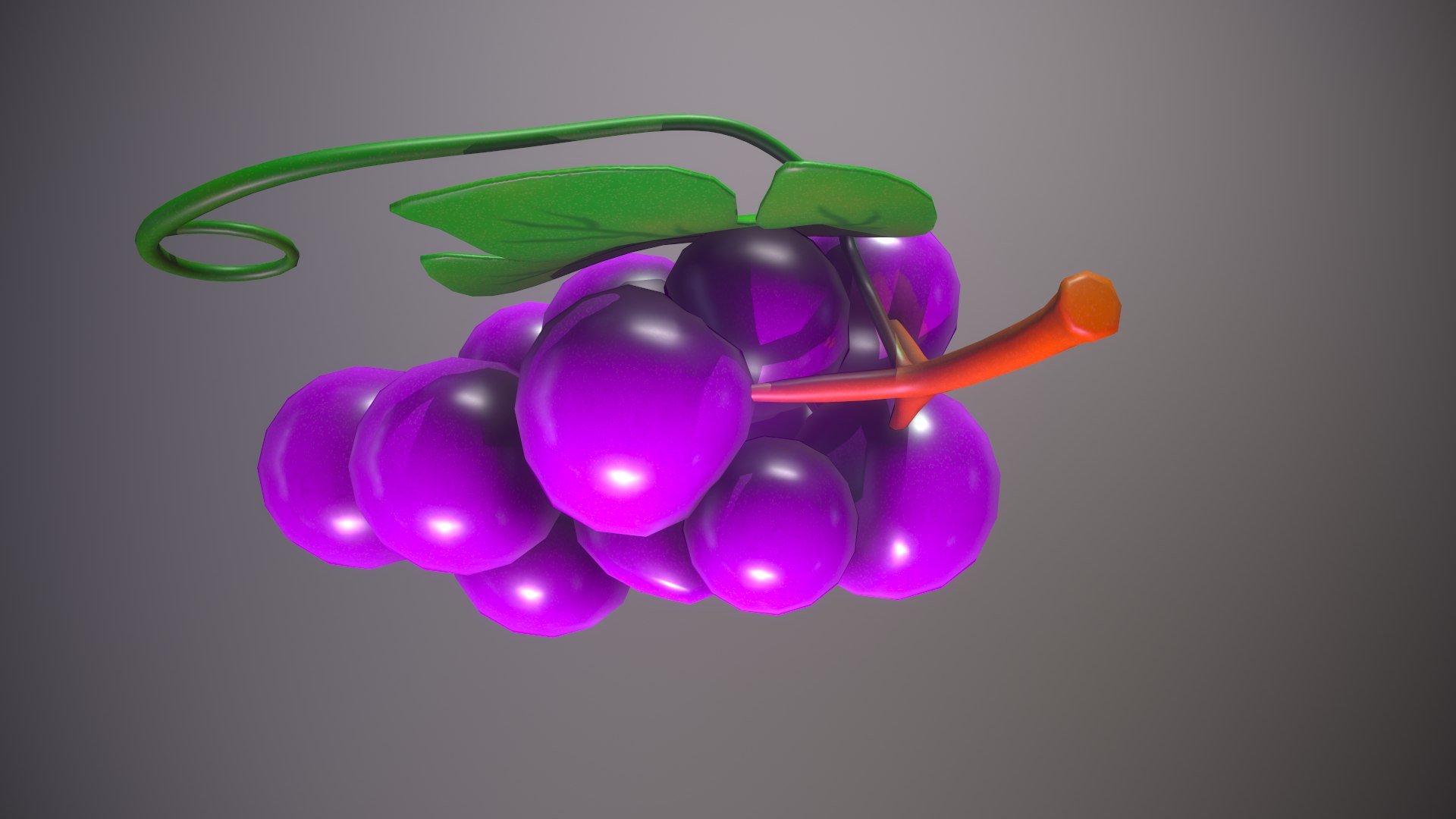 3D Stylized Grape - TurboSquid 1884147