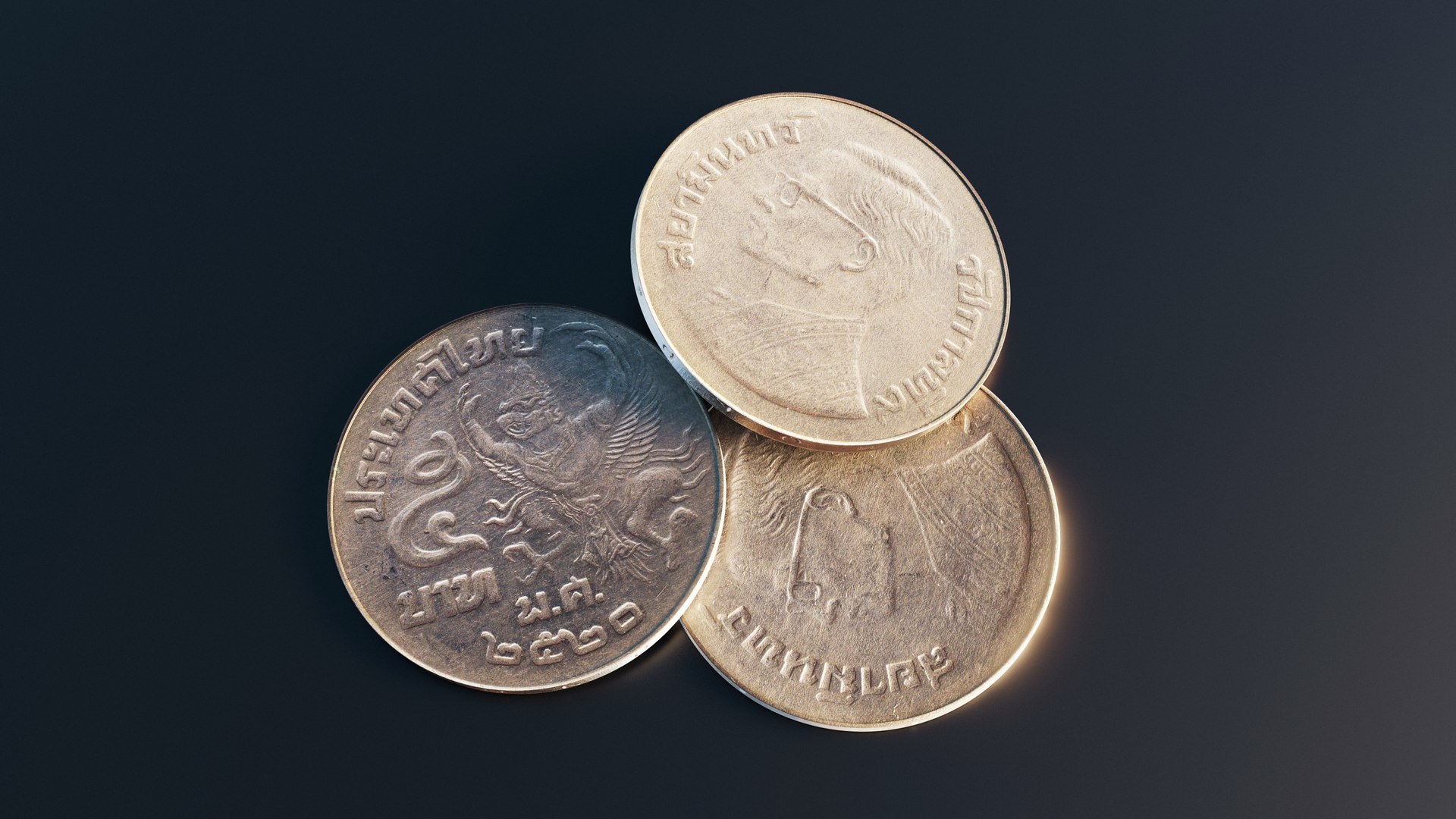 3D Model Thai 5 Baht Coin - TurboSquid 2375122