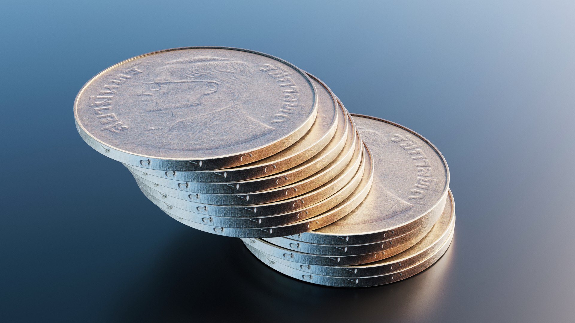3D Model Thai 5 Baht Coin - TurboSquid 2375122