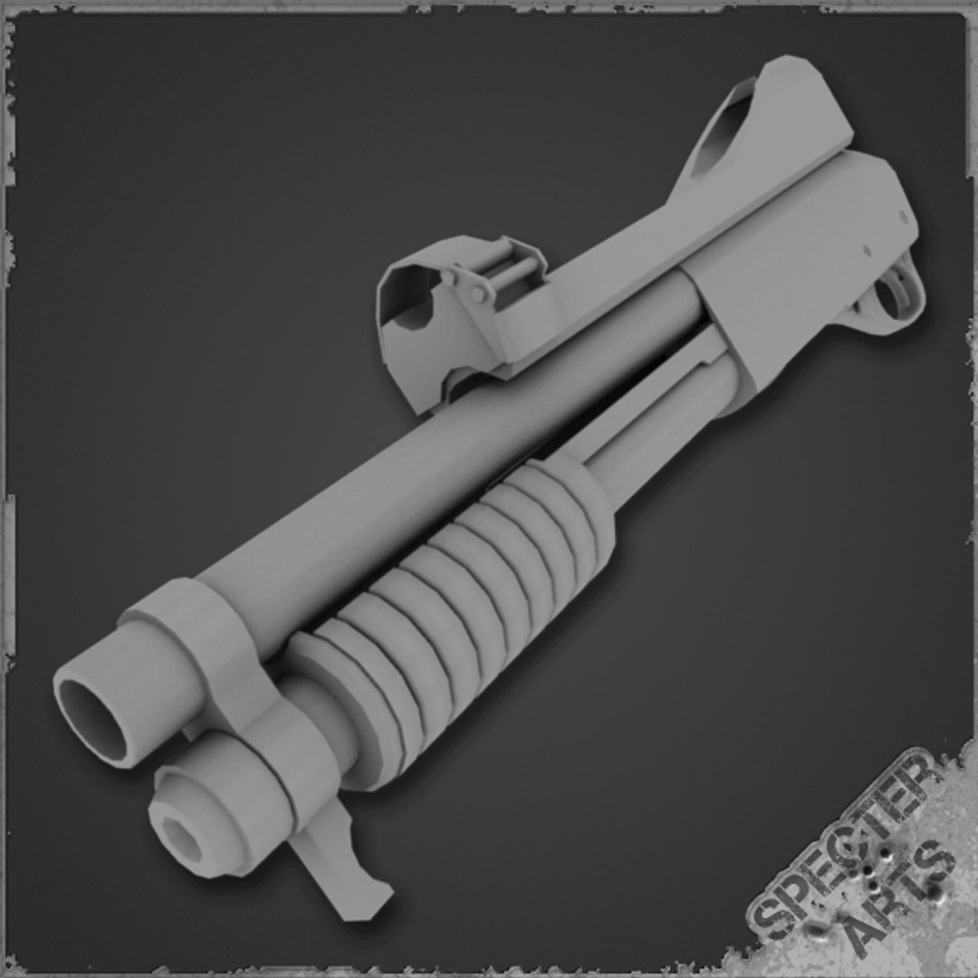 Masterkey Shotgun 3d Model