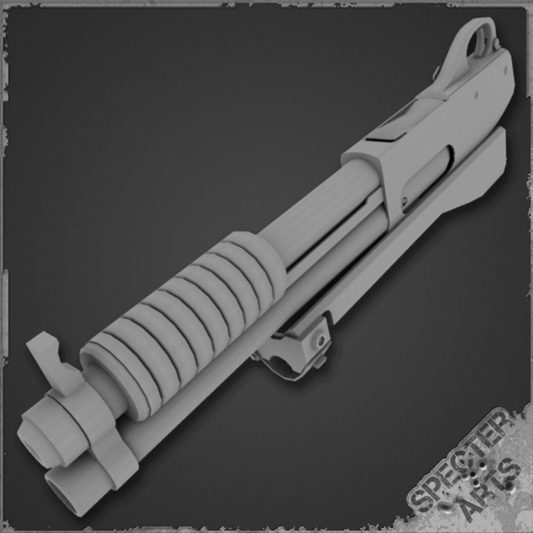 Masterkey Shotgun 3d Model