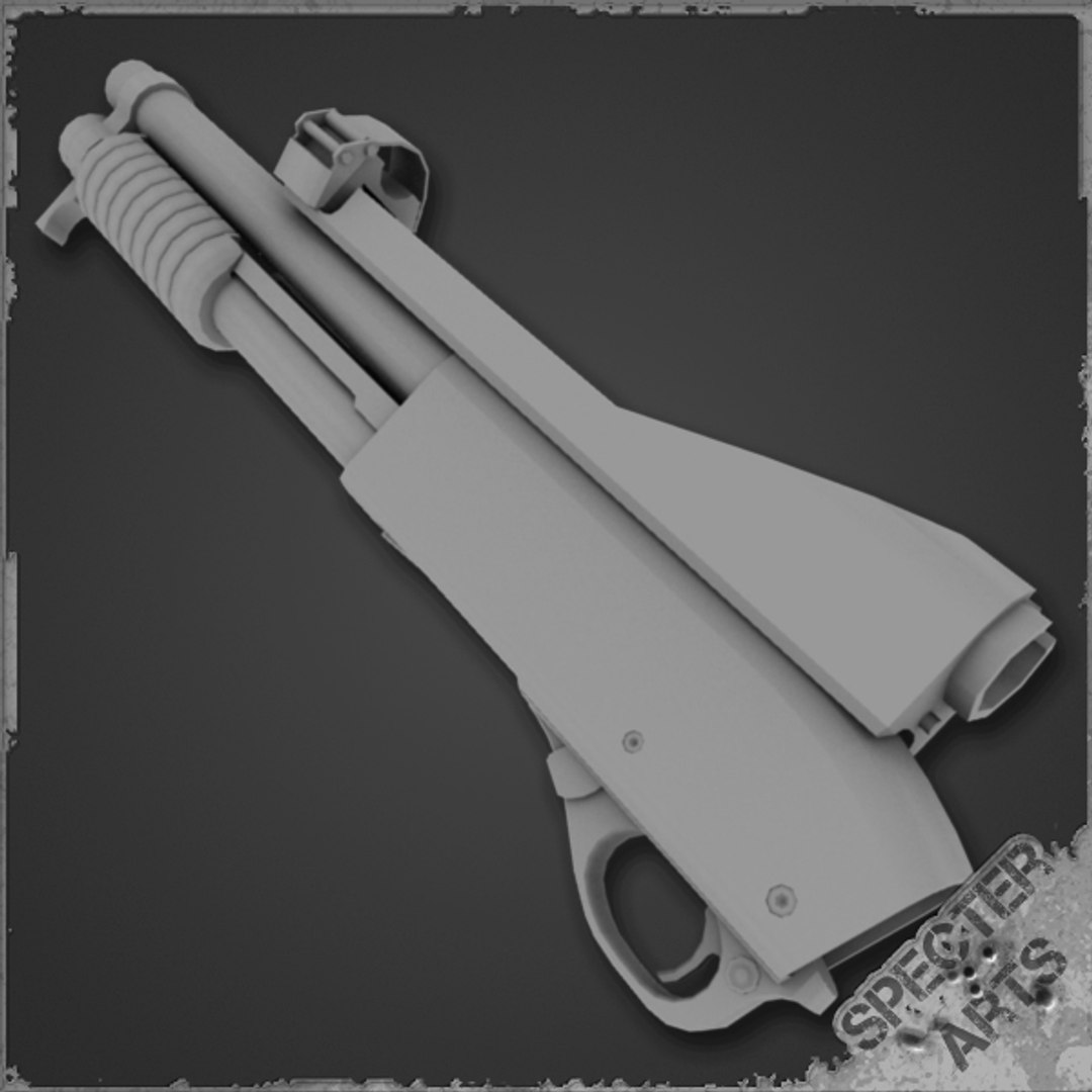 Masterkey Shotgun 3d Model