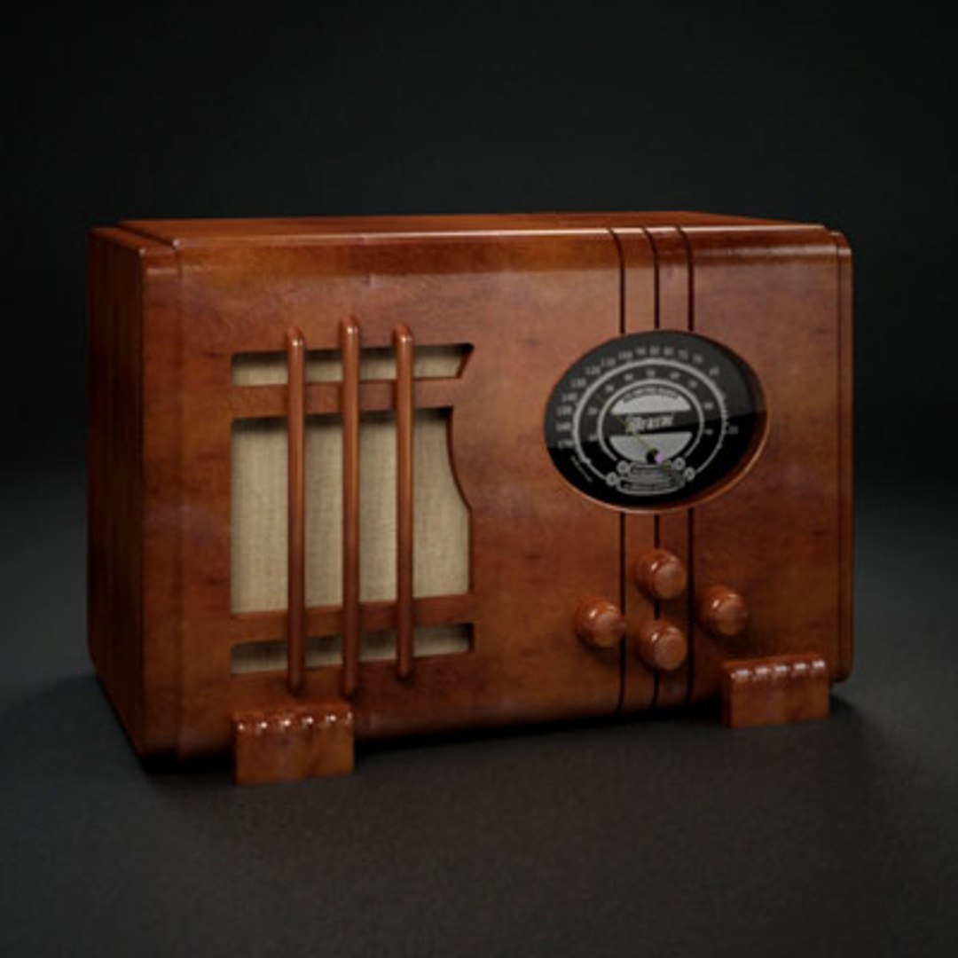 Old Radio 3d Model