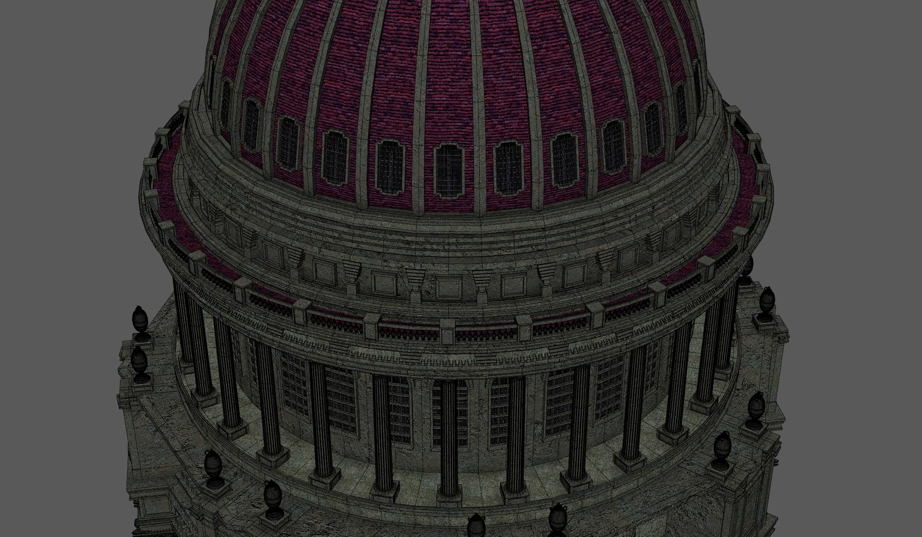 3D Fantasy Dome Classic Temple - TurboSquid 1873149