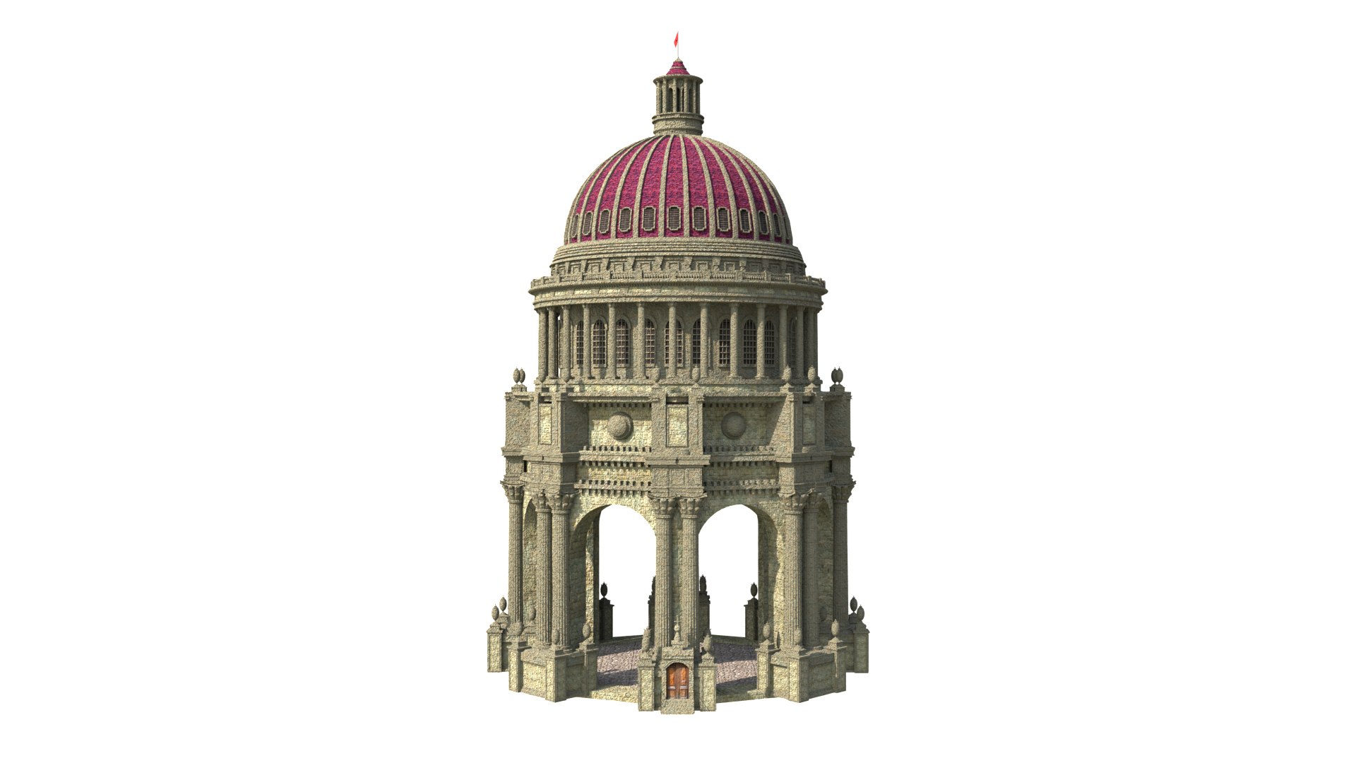 3D Fantasy Dome Classic Temple - TurboSquid 1873149