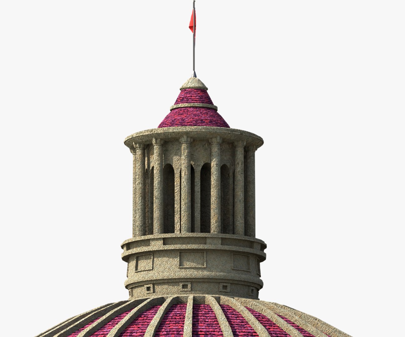 3D Fantasy Dome Classic Temple - TurboSquid 1873149