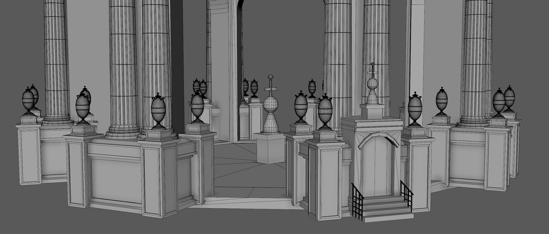 3D Fantasy Dome Classic Temple - TurboSquid 1873149