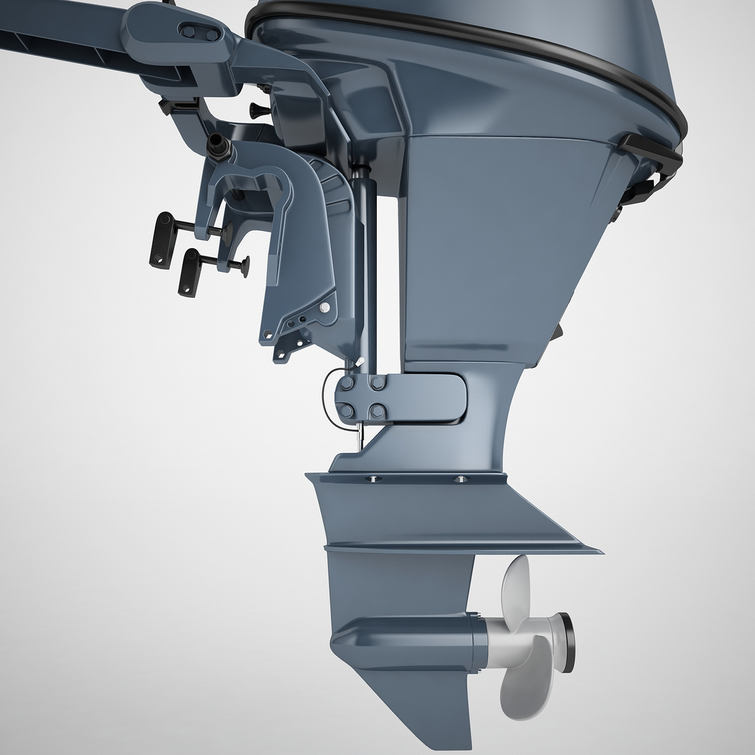 3d yamaha outboard engine model