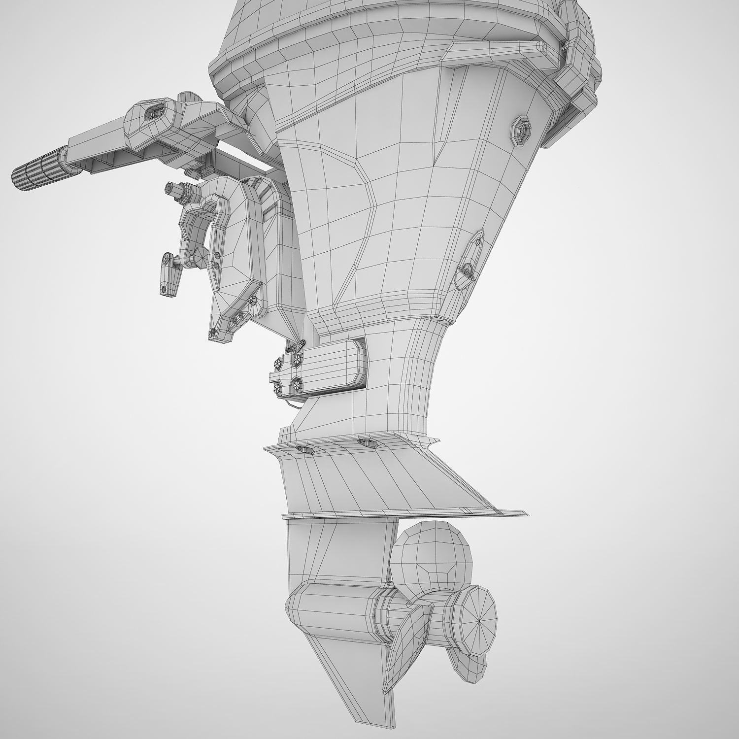 3d yamaha outboard engine model