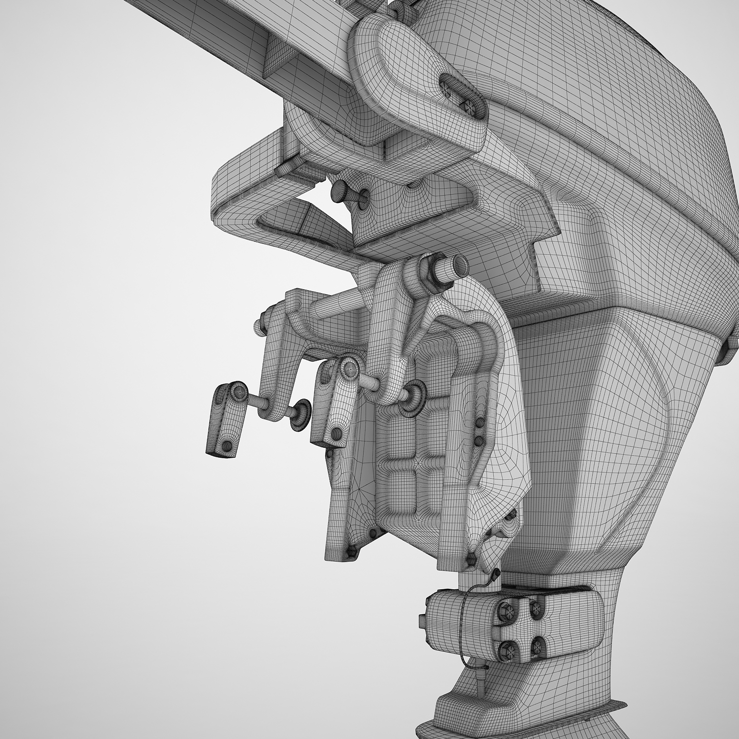 3d yamaha outboard engine model