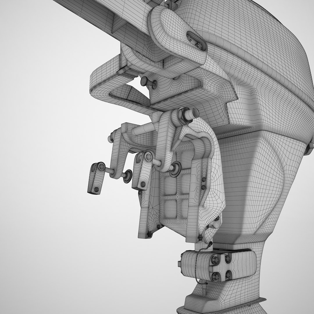 3d Yamaha Outboard Engine Model