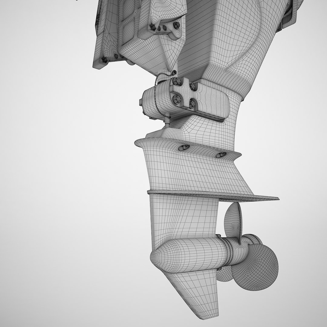 3d Yamaha Outboard Engine Model