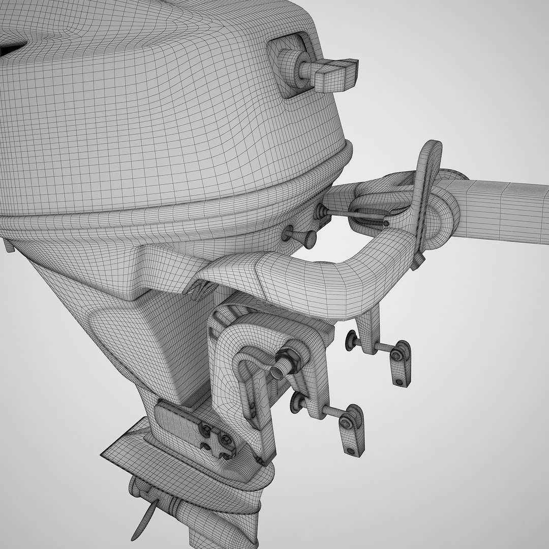 3d Yamaha Outboard Engine Model