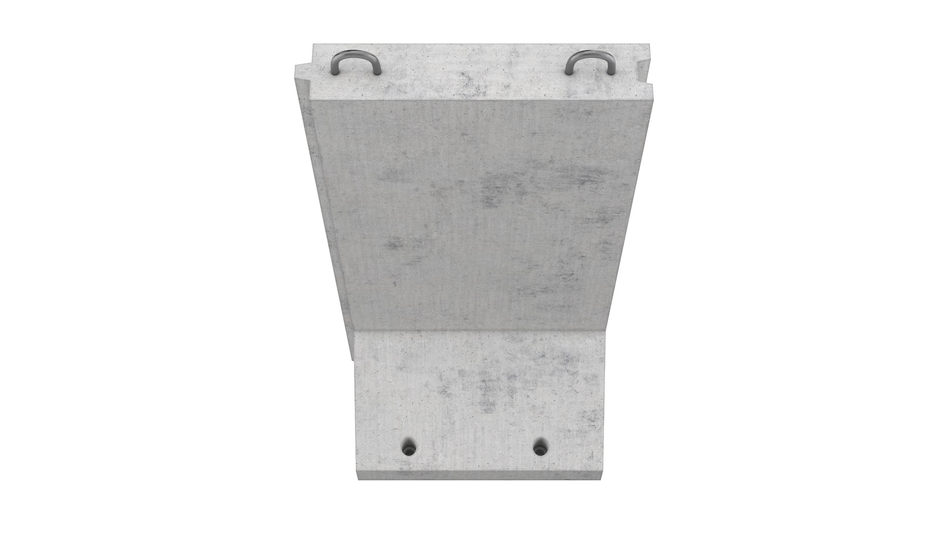 3D Concrete Barrier Model - TurboSquid 2081355