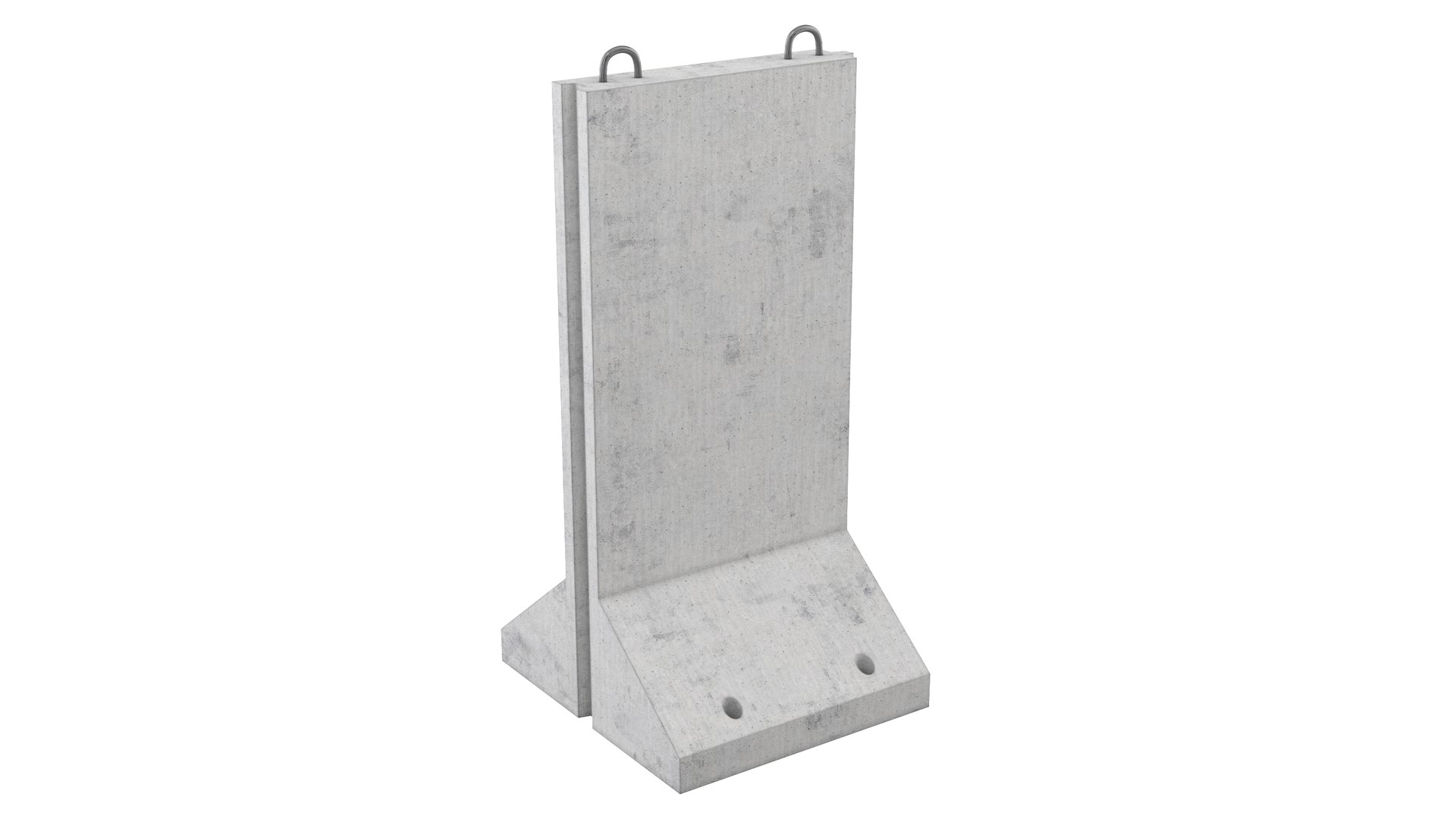 3D Concrete Barrier Model - TurboSquid 2081355