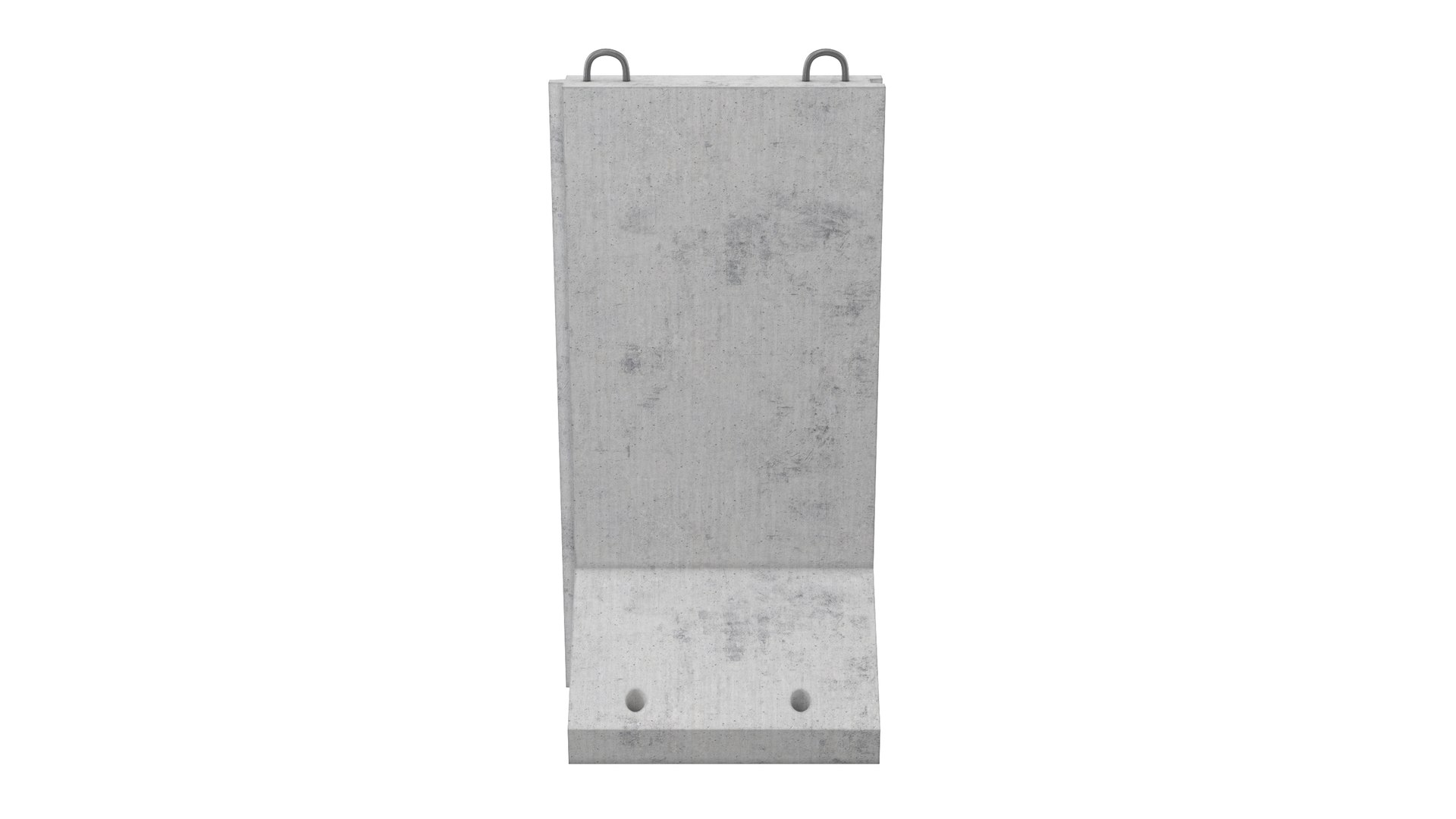 3D Concrete Barrier Model - TurboSquid 2081355