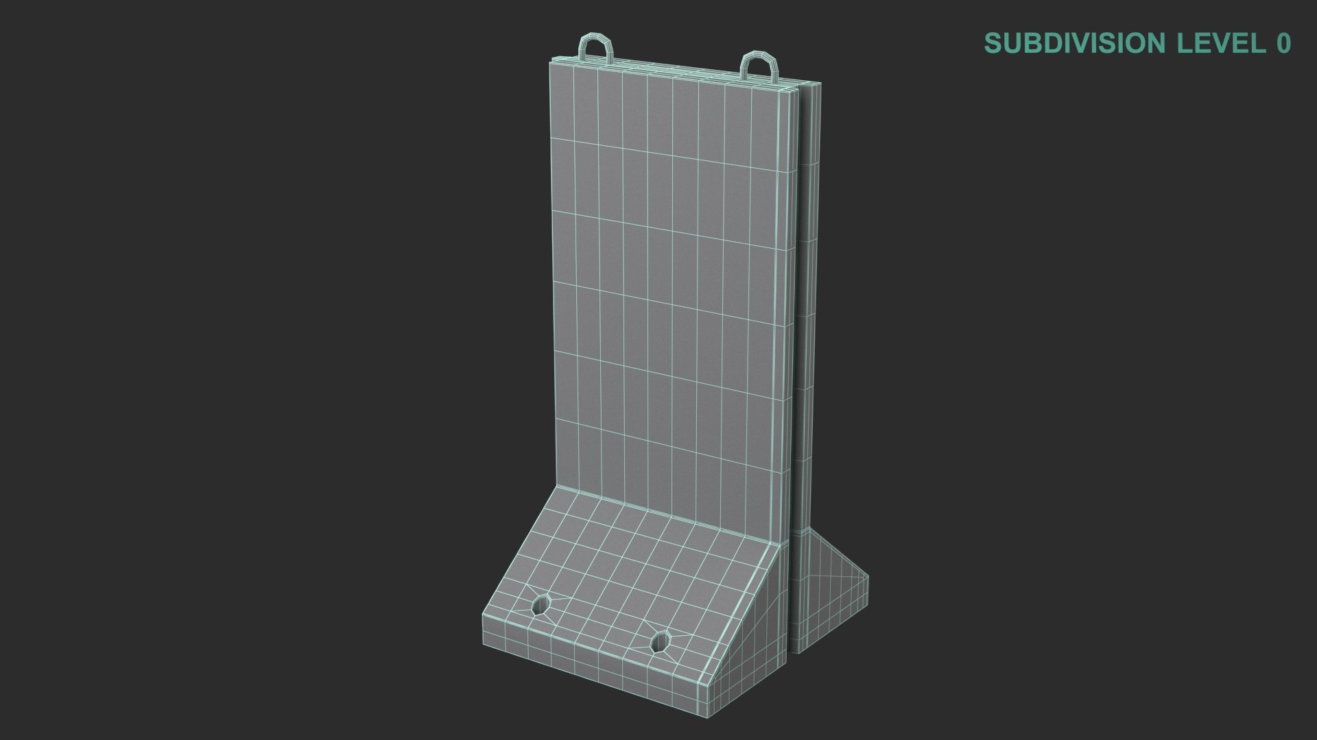3D Concrete Barrier Model - TurboSquid 2081355