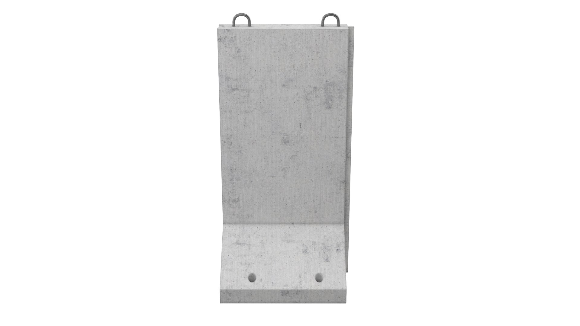 3D Concrete Barrier Model - TurboSquid 2081355