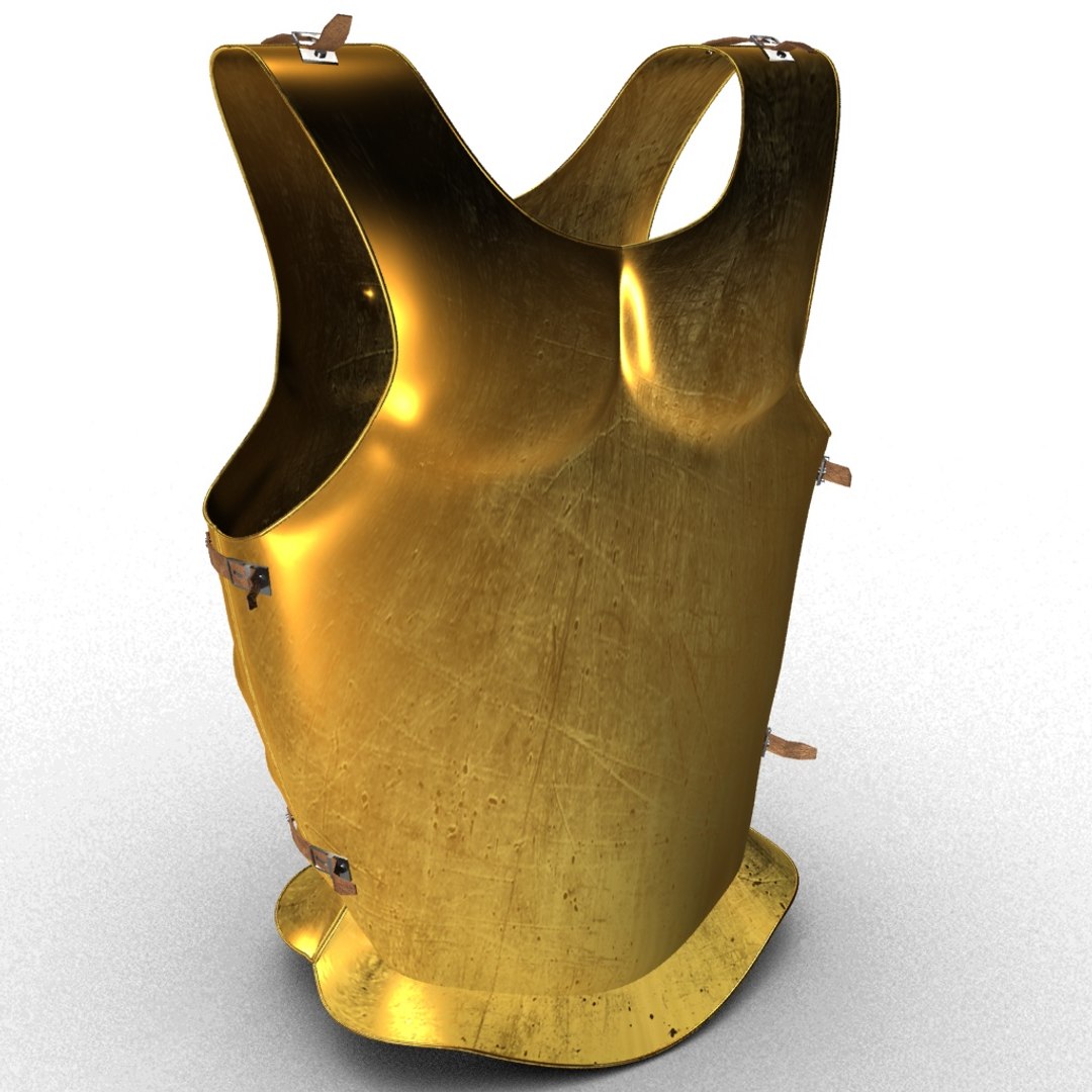 3D Brass Body Armor Model - TurboSquid 1376982