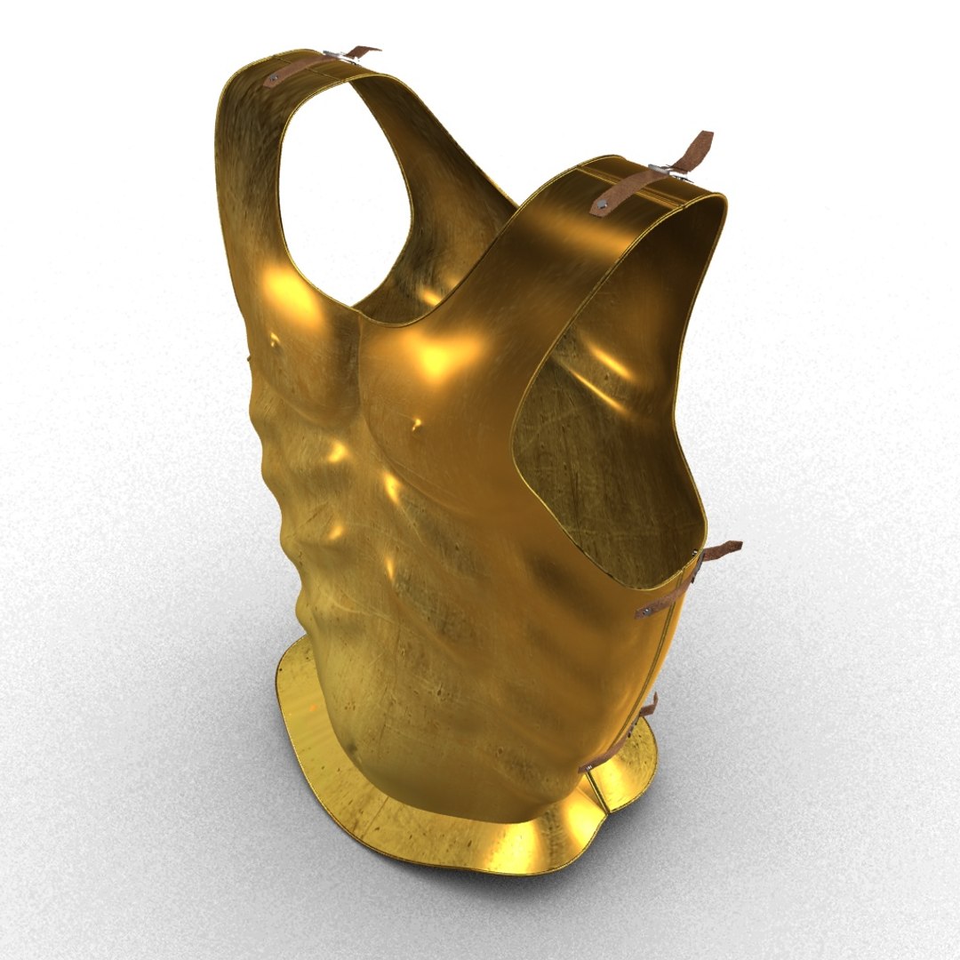 3D Brass Body Armor Model - TurboSquid 1376982