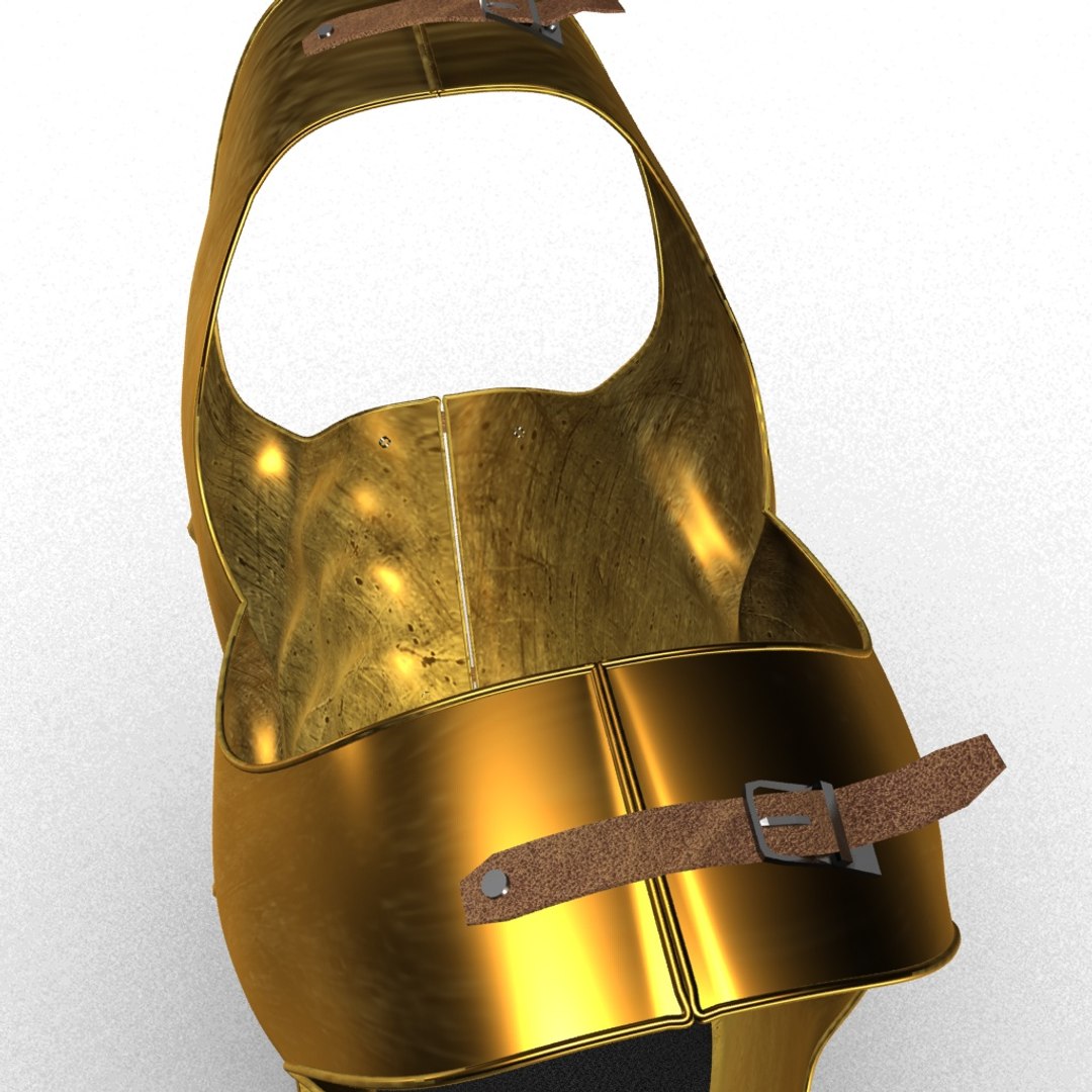 3D Brass Body Armor Model - TurboSquid 1376982