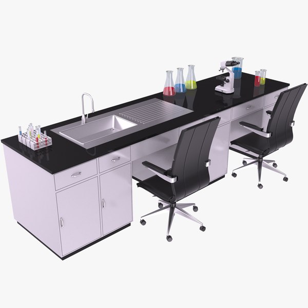 3D Laboratory Table model - TurboSquid 1835517