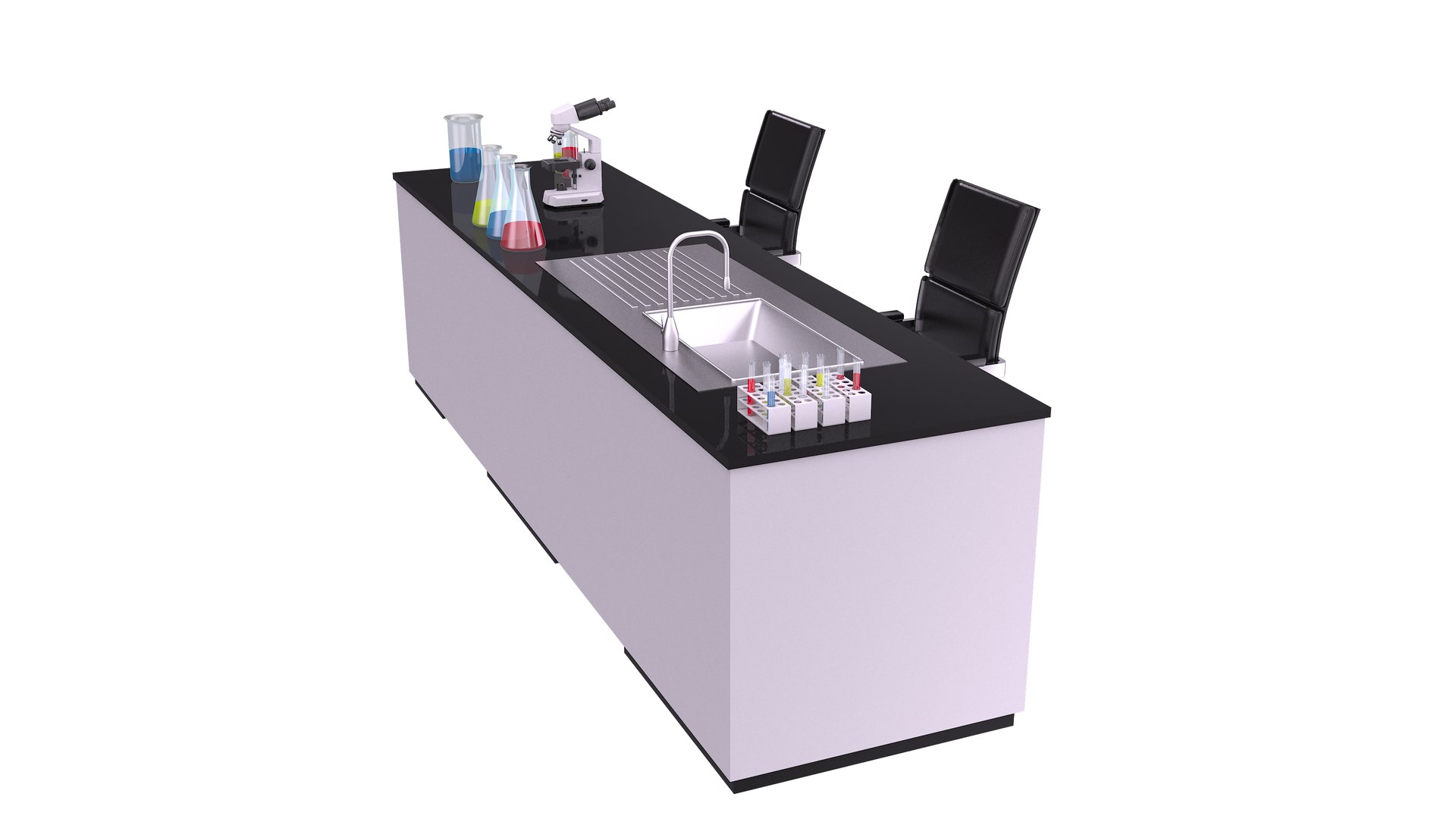 3D Laboratory Table Model - TurboSquid 1835517