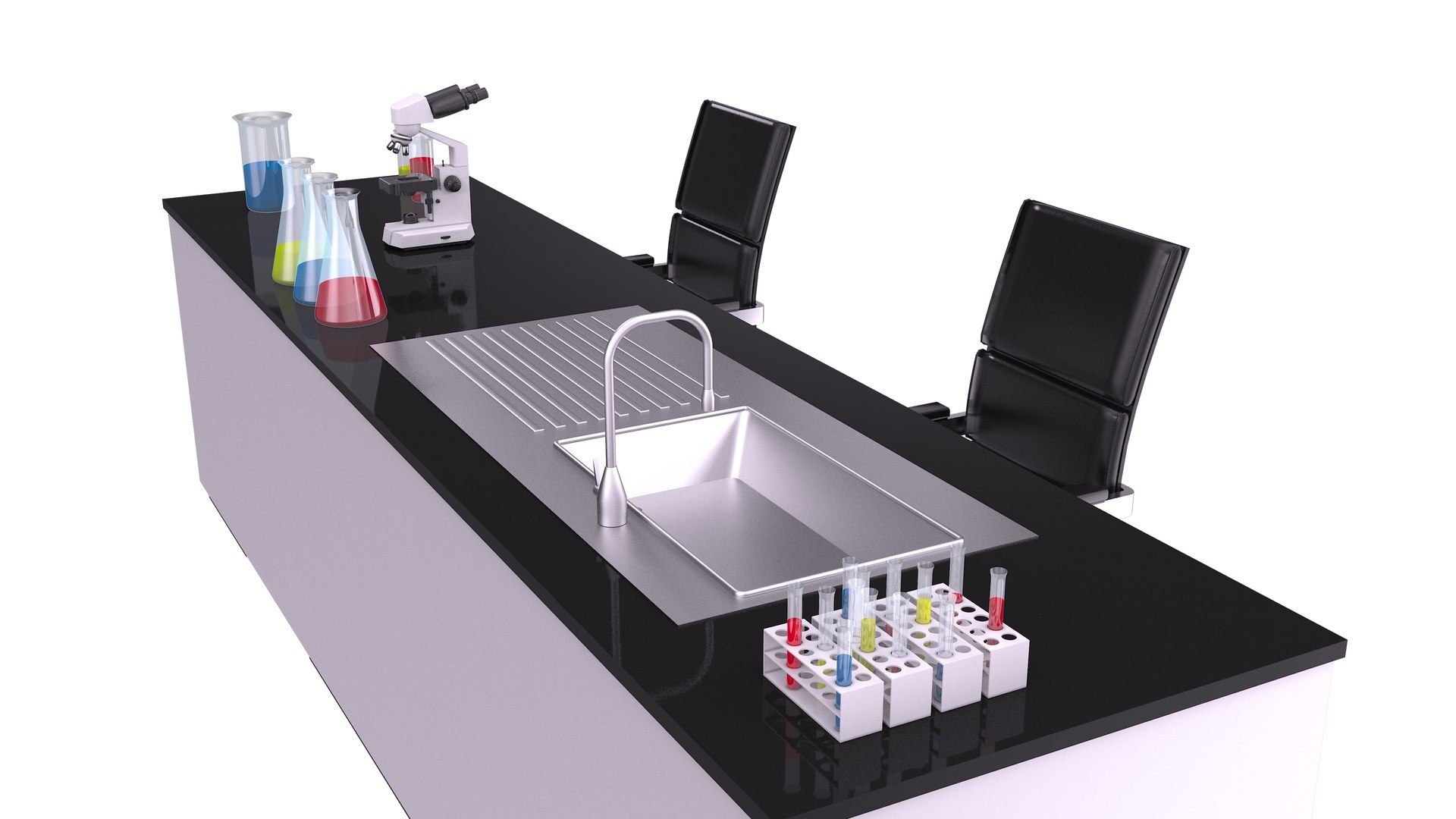 3D Laboratory Table Model - TurboSquid 1835517