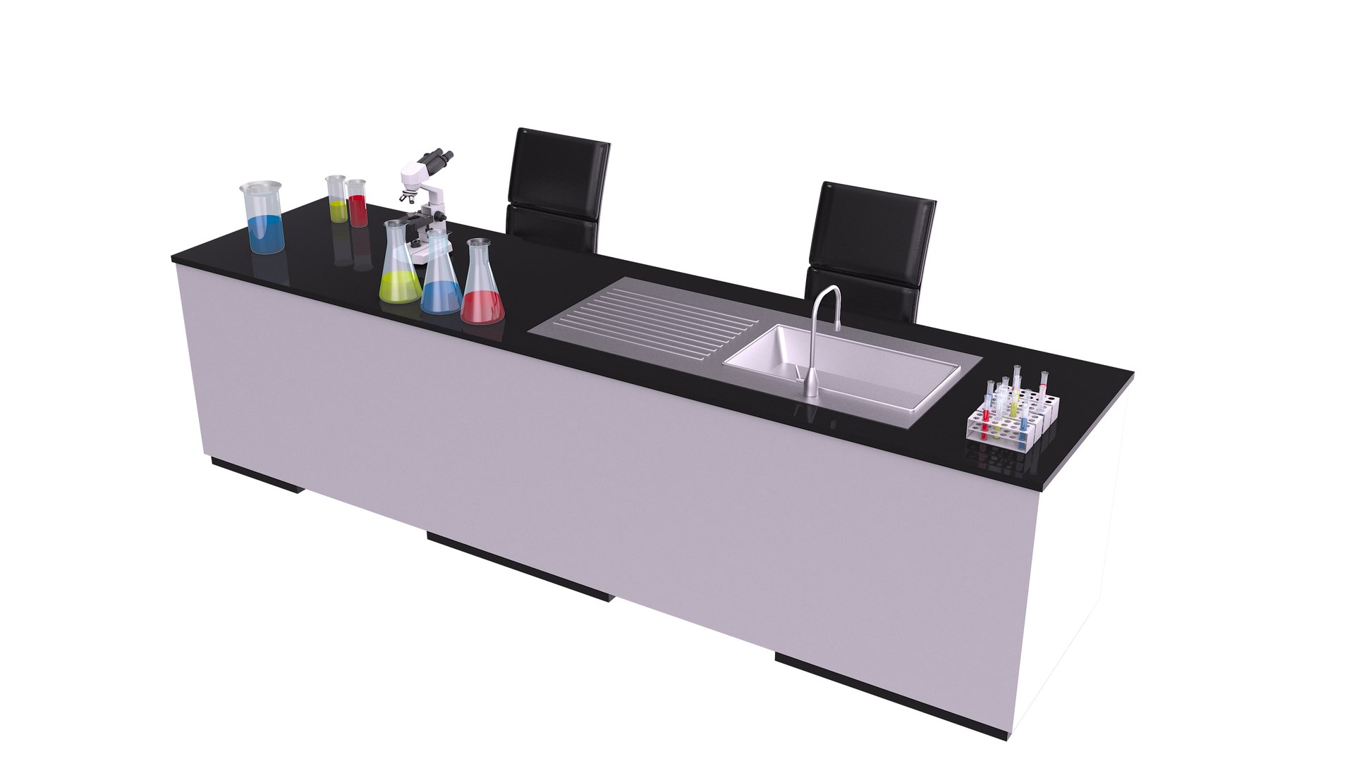 3D Laboratory Table Model - TurboSquid 1835517