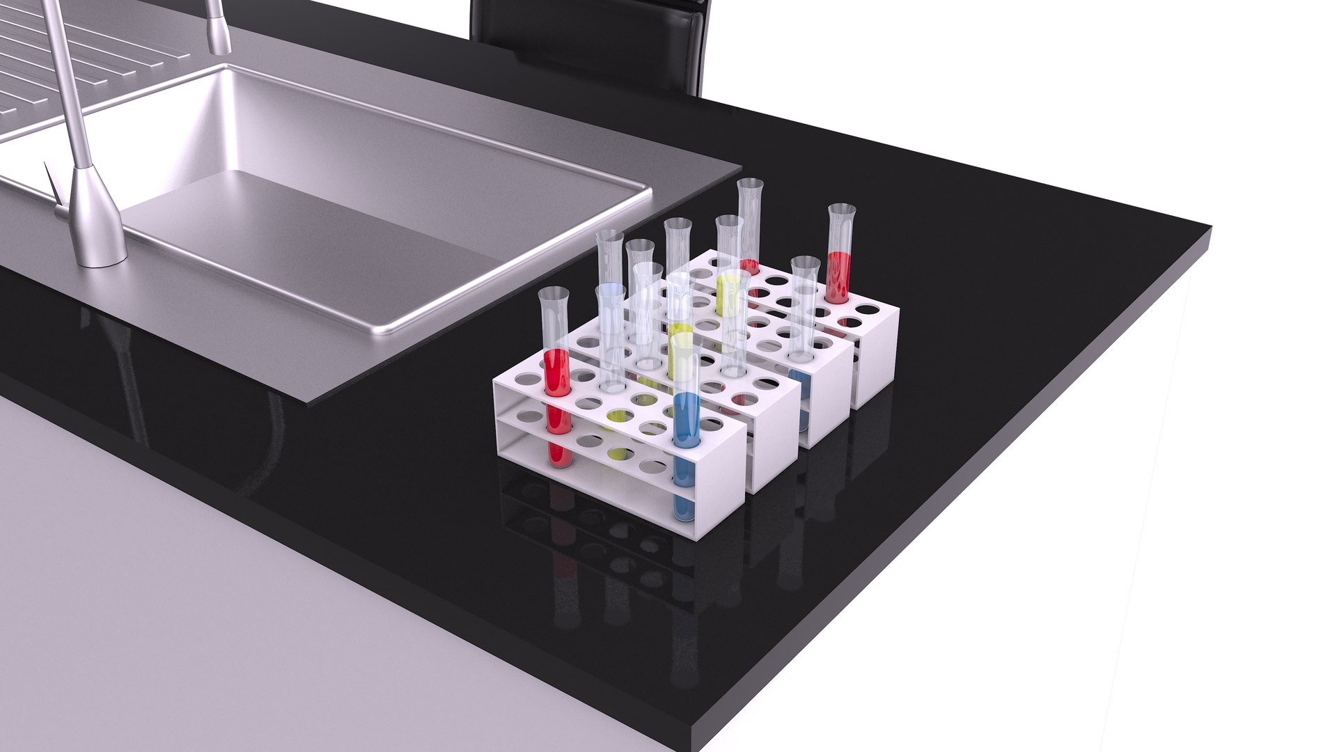 3D Laboratory Table Model - TurboSquid 1835517
