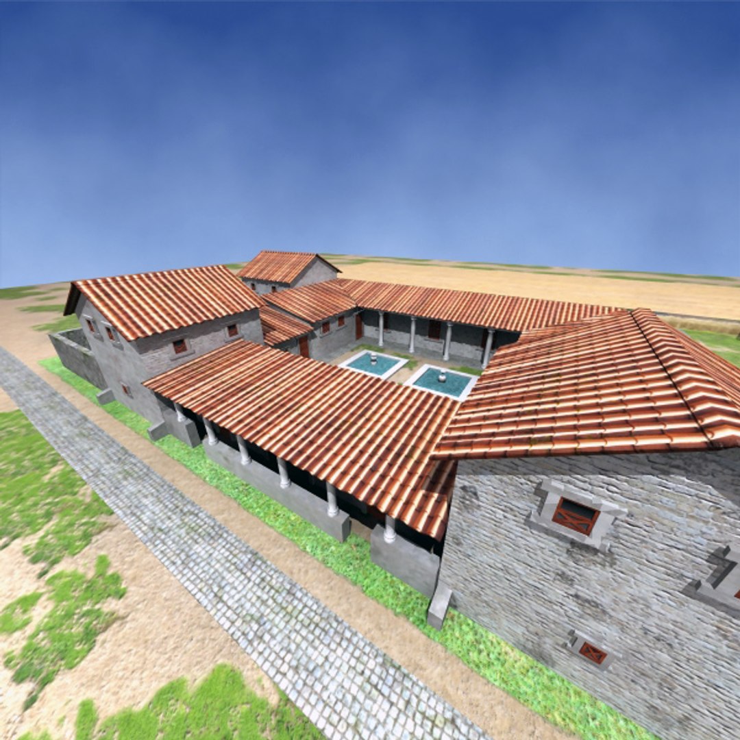 3d Max Roman Villa Rustica