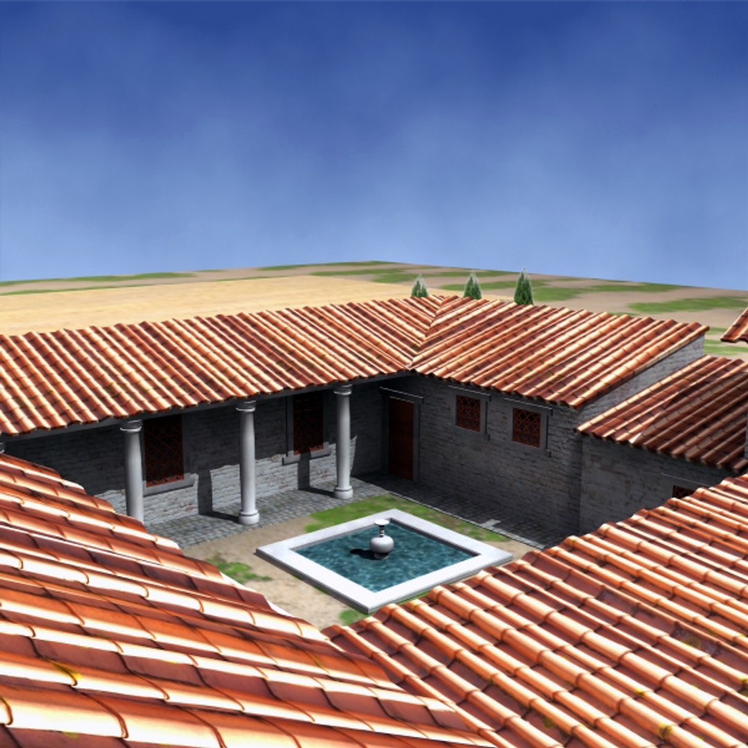 3d Max Roman Villa Rustica