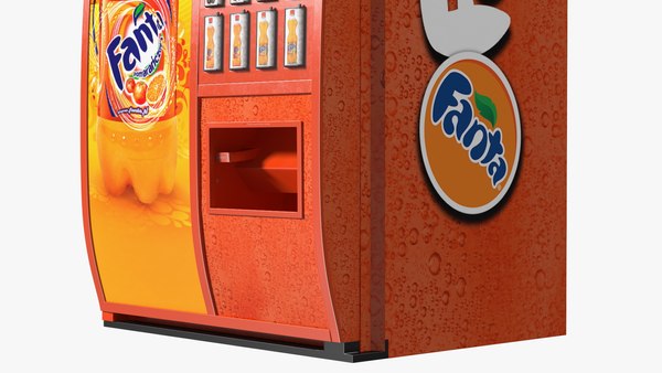 modelo 3d Máquina expendedora Fanta - TurboSquid 2136248