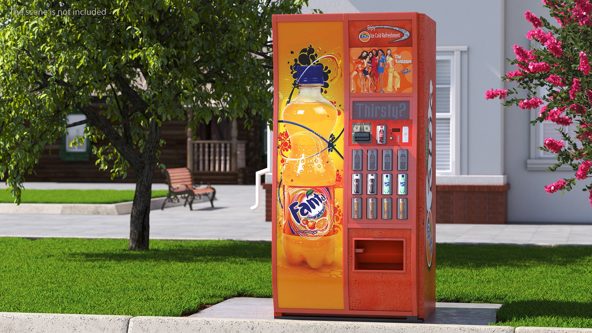 Vending Machine Fanta 3D - TurboSquid 2136248