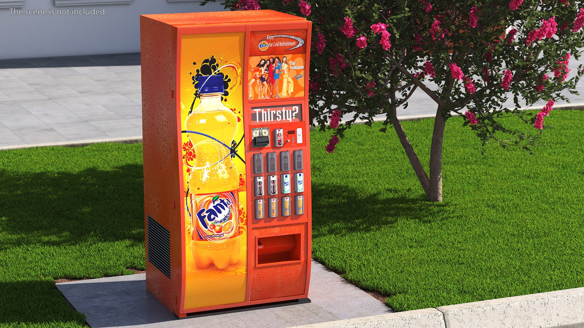 Vending Machine Fanta 3D - TurboSquid 2136248