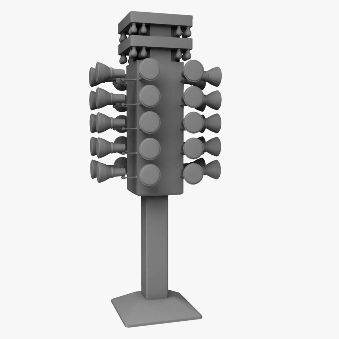 Drag Racing Christmas Tree Obj