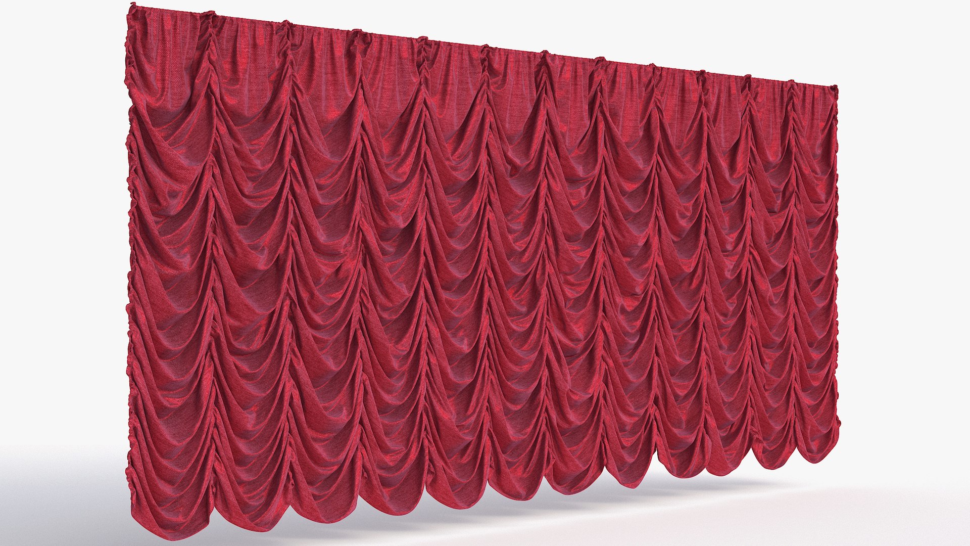 3D Austrian Curtain - TurboSquid 1828445